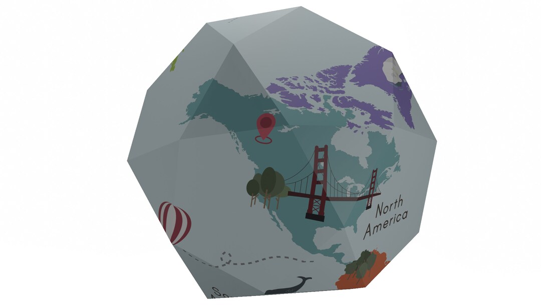 Icosidodecahedron Paper Model PDF DIGITAL FILE Origami Papercraft Low ...