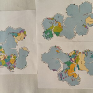 Truncated Icosahedron Paper Model PDFDIGITALFILE Origami Papercraft Low ...