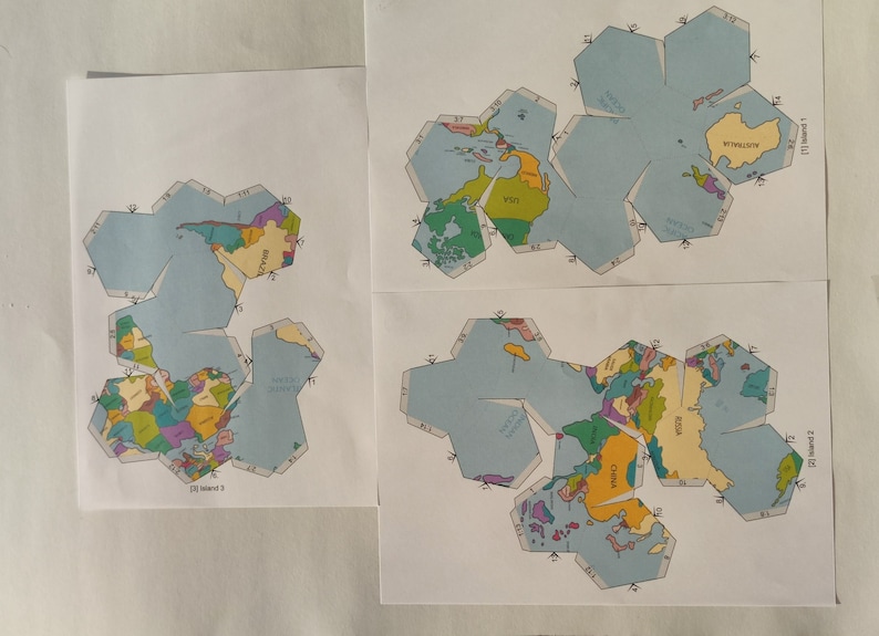 Truncated Icosahedron Paper Model PDFDIGITALFILE Origami Papercraft Low ...