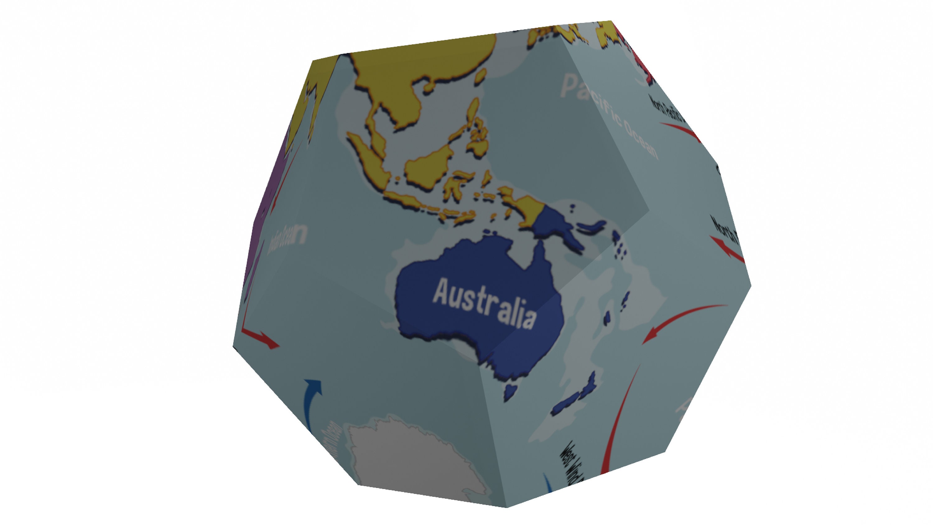 Dodecahedron Paper Model PDF DIGITAL FILE Origami Papercraft Low Poly ...