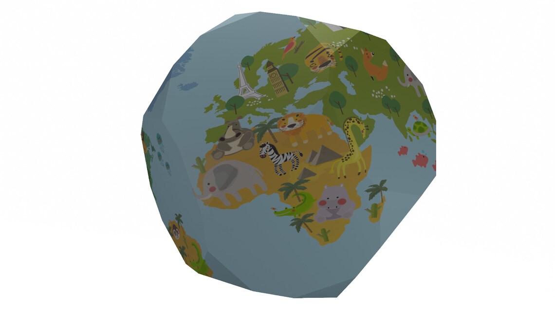 Truncated Dodecahedron Paper Model PDF DIGITAL FILE Origami Papercraft ...