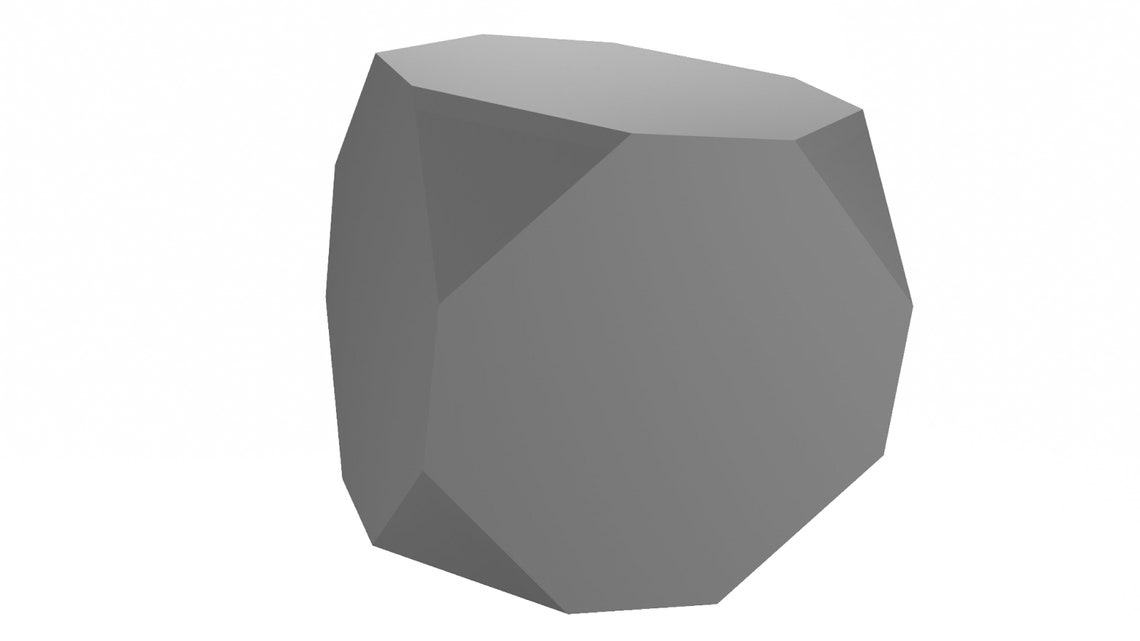 Truncated Cube Paper Model DIGITALFILE Origami Papercraft Lowpoly Paper ...