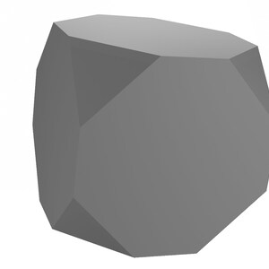 Truncated Cube Paper Model DIGITALFILE Origami Papercraft Lowpoly Paper ...
