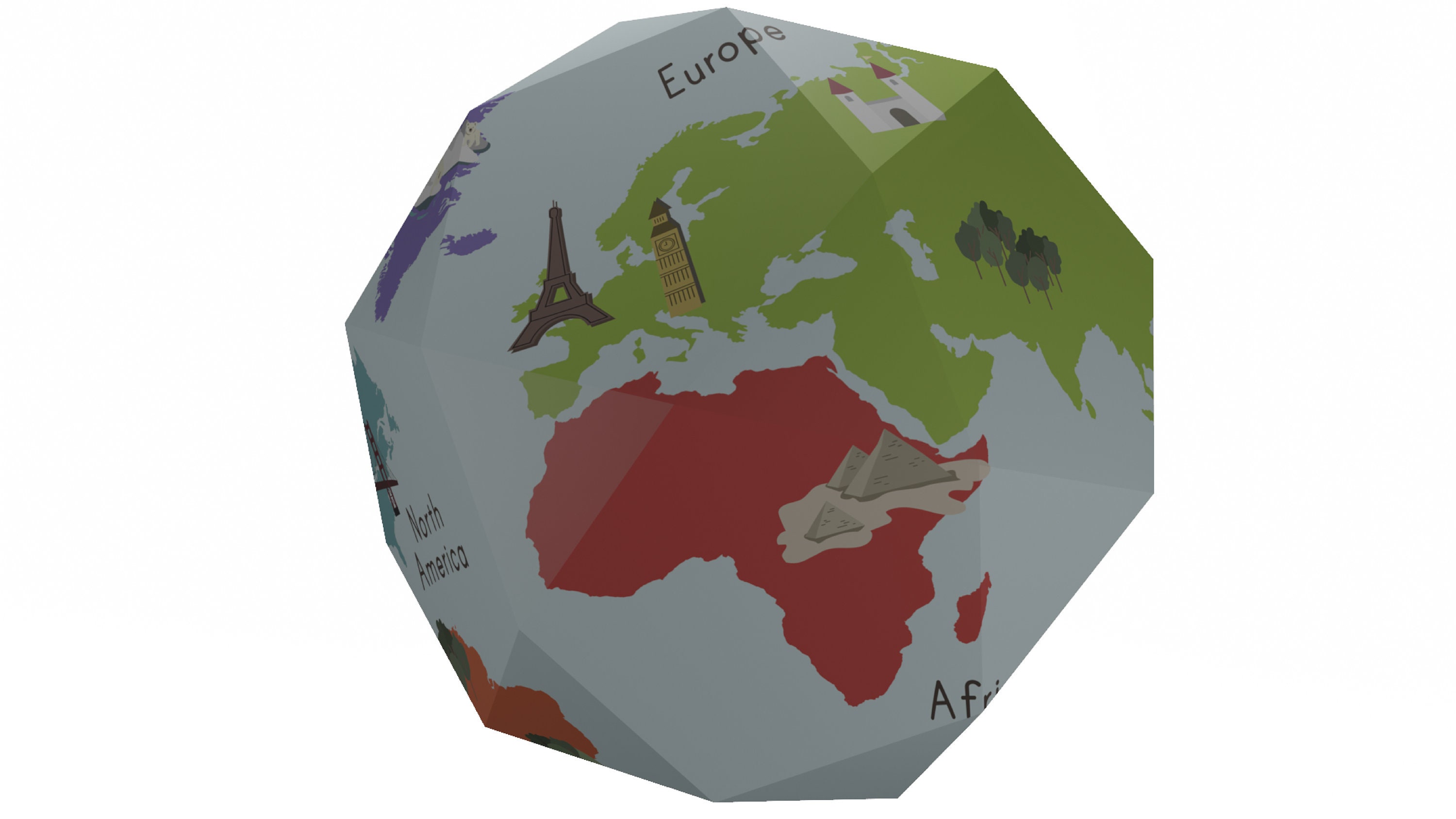 Icosidodecahedron Paper Model PDF DIGITAL FILE Origami Papercraft Low ...