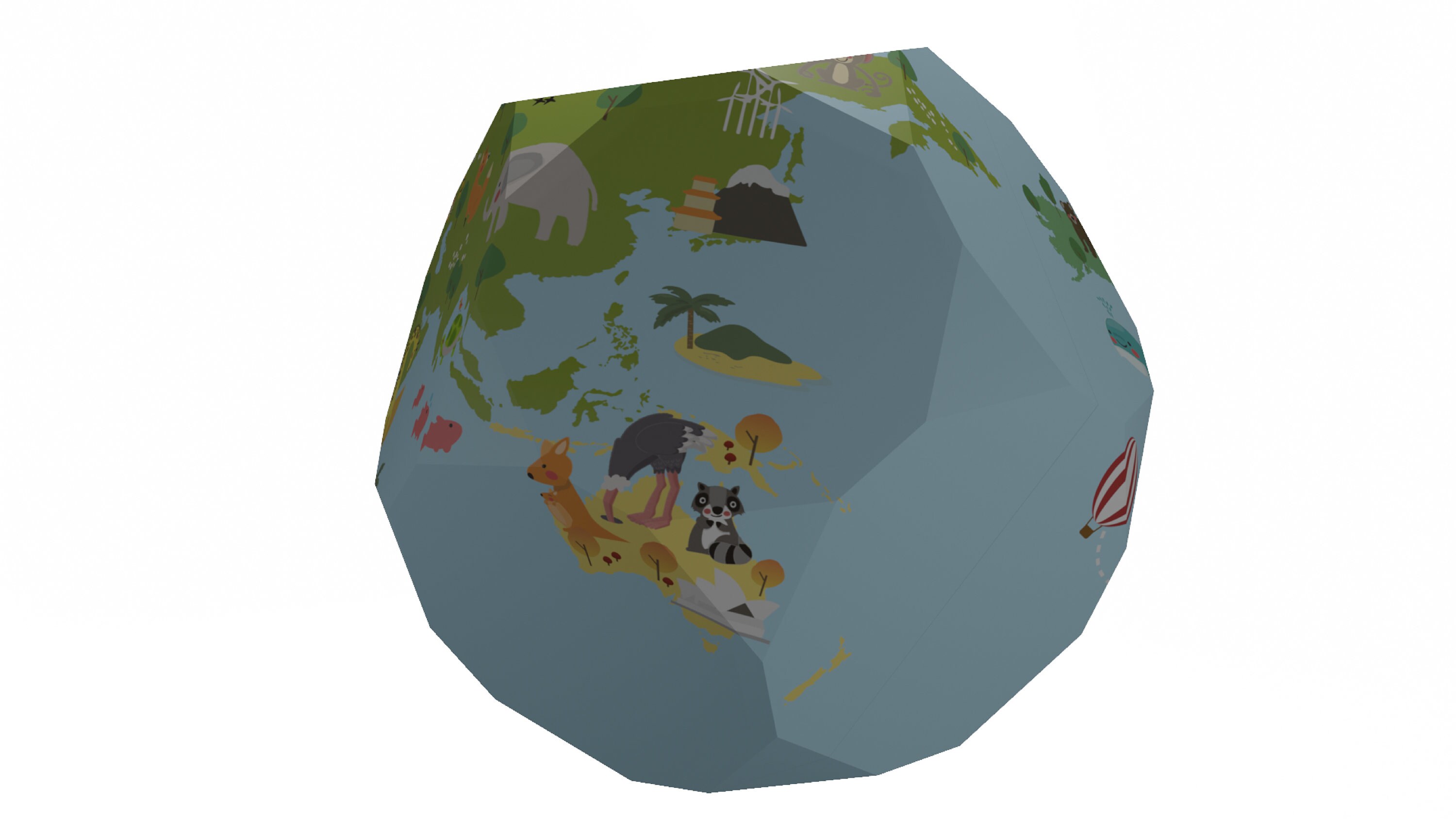 Truncated Dodecahedron Paper Model PDF DIGITAL FILE Origami Papercraft ...