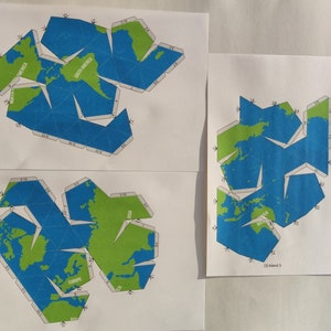 Snub Dodecahedron Paper Model PDF DIGITAL FILE Origami Papercraft Low ...