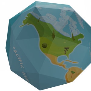 Snub Cube Paper Model PDF DIGITAL FILE Origami Papercraft Low Poly ...