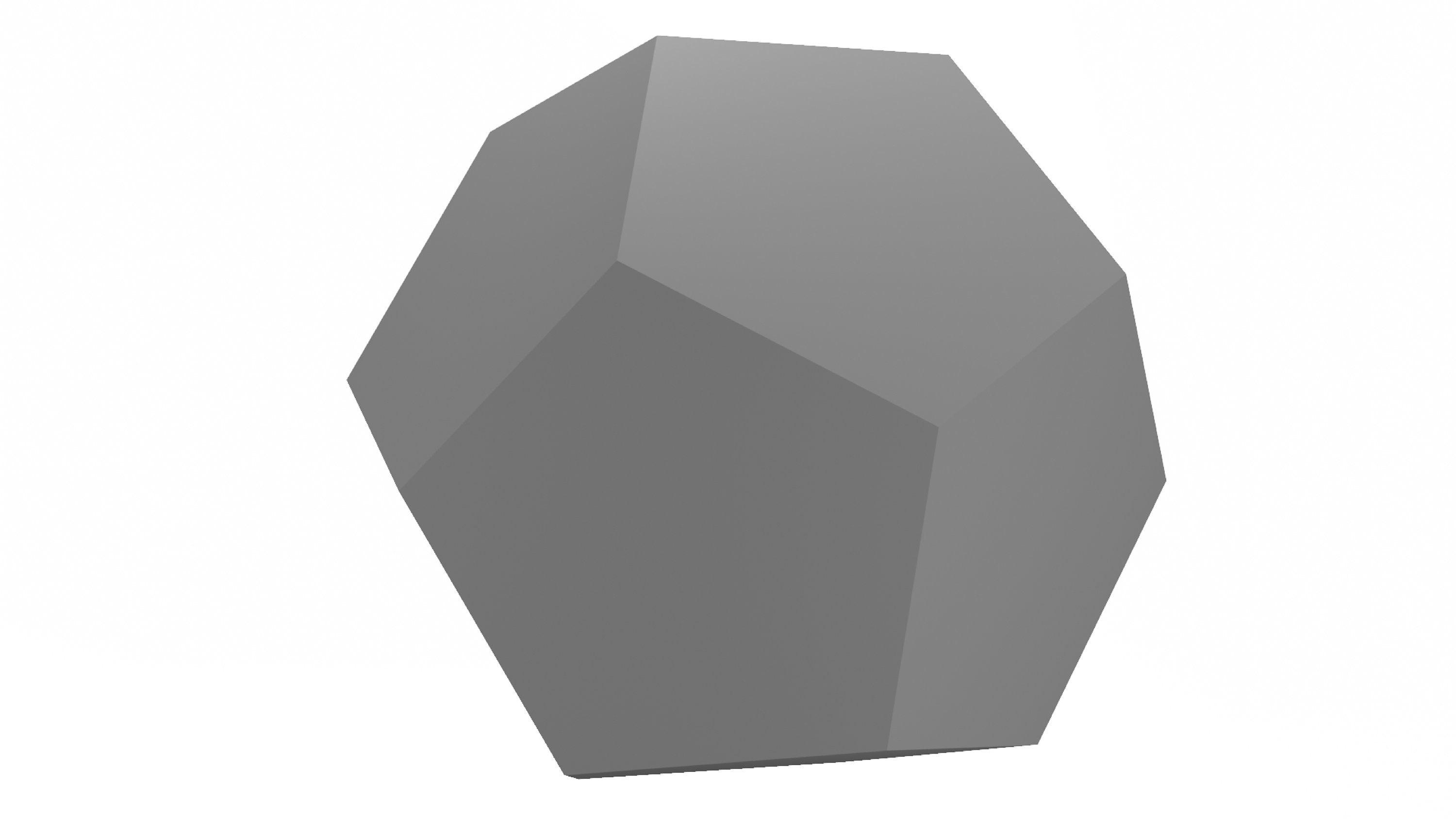 Dodecahedron Paper Model Pdf Digital File Origami Papercraft Low Poly