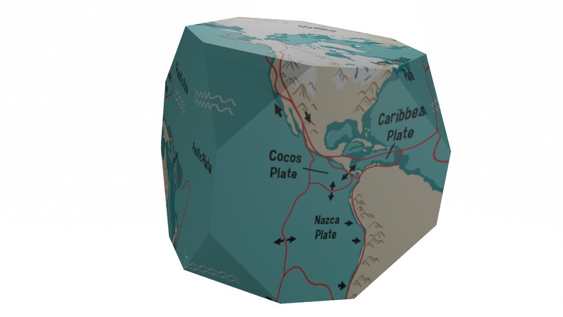 Truncated Cube Paper Model DIGITALFILE Origami Papercraft Lowpoly Paper ...