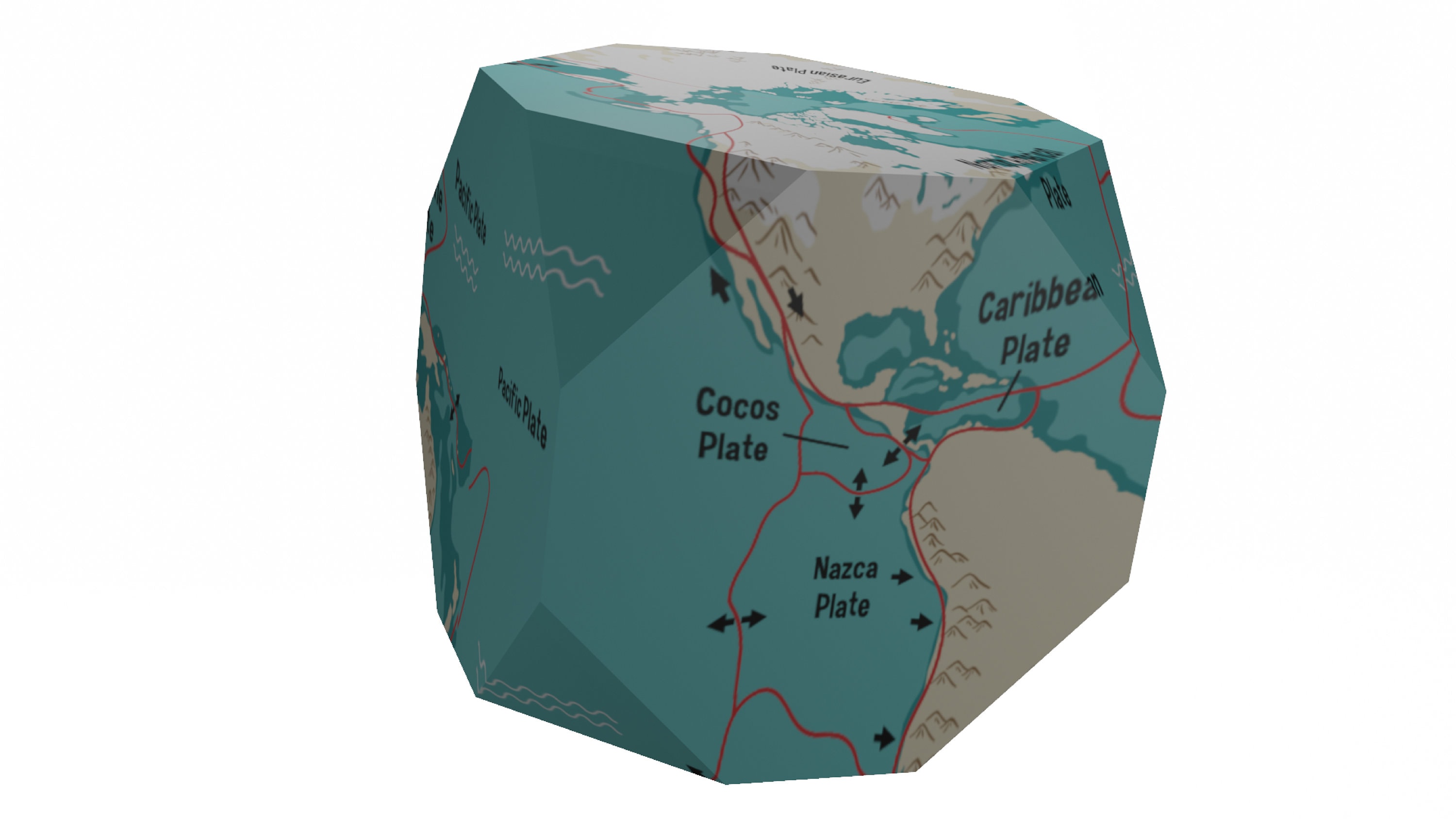 Truncated Cube Paper Model DIGITALFILE Origami Papercraft Lowpoly Paper ...