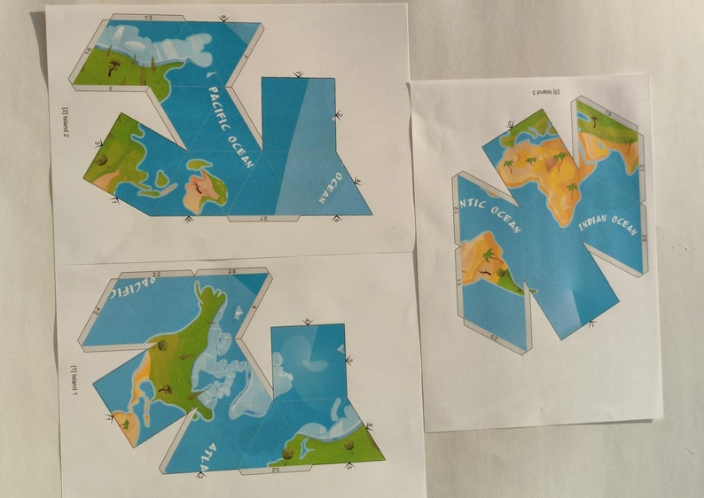 Snub Cube Paper Model PDF DIGITAL FILE Origami Papercraft Low Poly ...