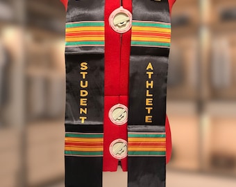 Student Athlete Graduation Stole White Satin - Etsy