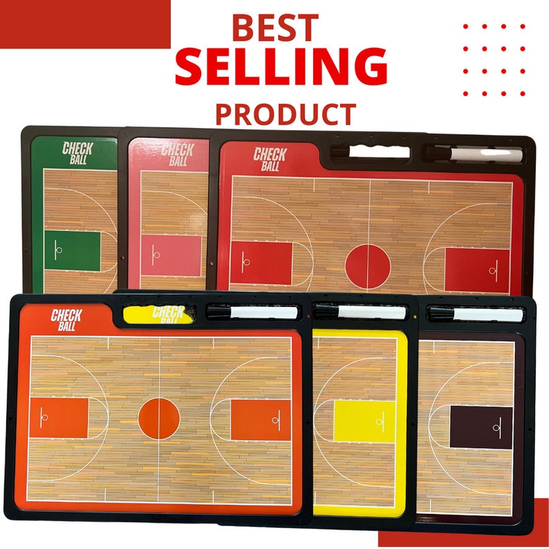 Check Ball Large Coaching Dry Erase Board With Eraser| Two Sides With ...