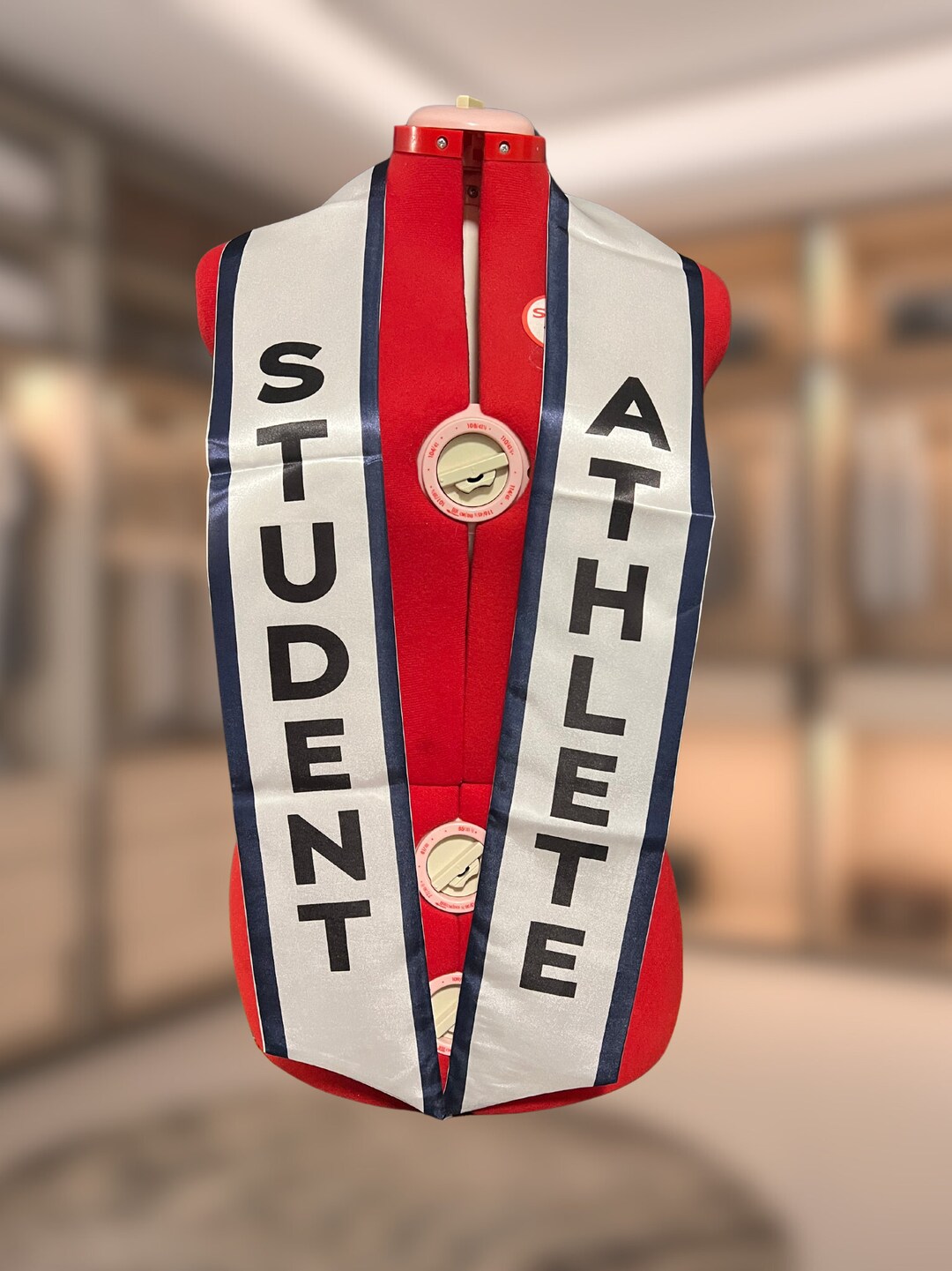 Student Athlete Sublimated Graduation Stole/ Sash (white/navy/black) - Etsy