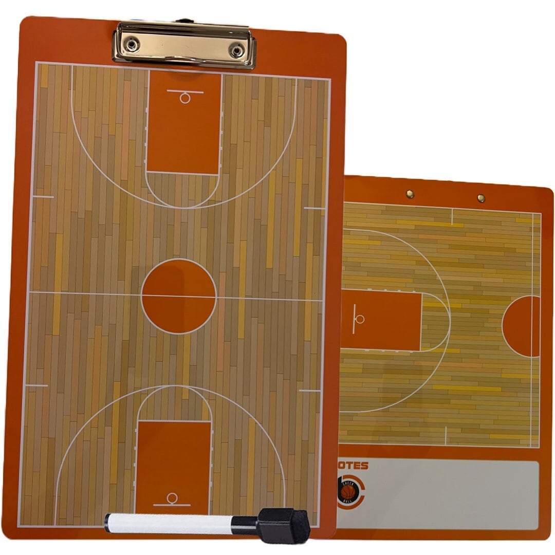 Check Ball Coaching Dry Erase Board | Two Sides With Full & Half Court ...