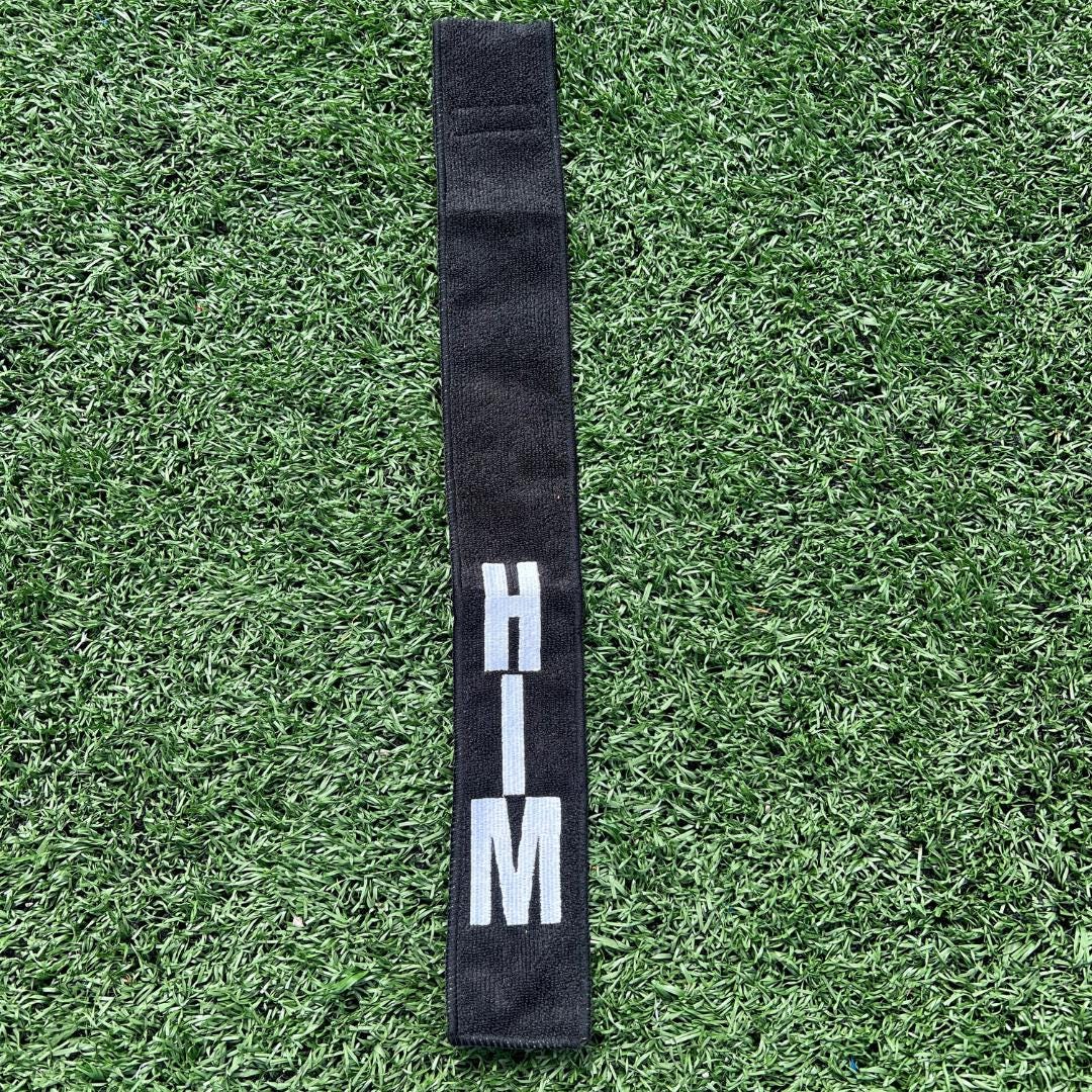 Black Football Embroidered Streamer Towel (HIM), Thin Sports Towel ...