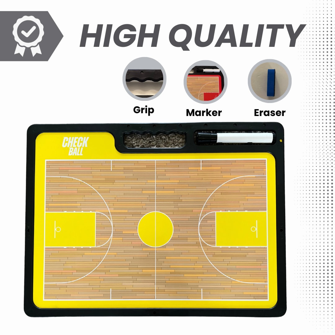 Check Ball Large Coaching Dry Erase Board With Eraser| Two Sides With ...