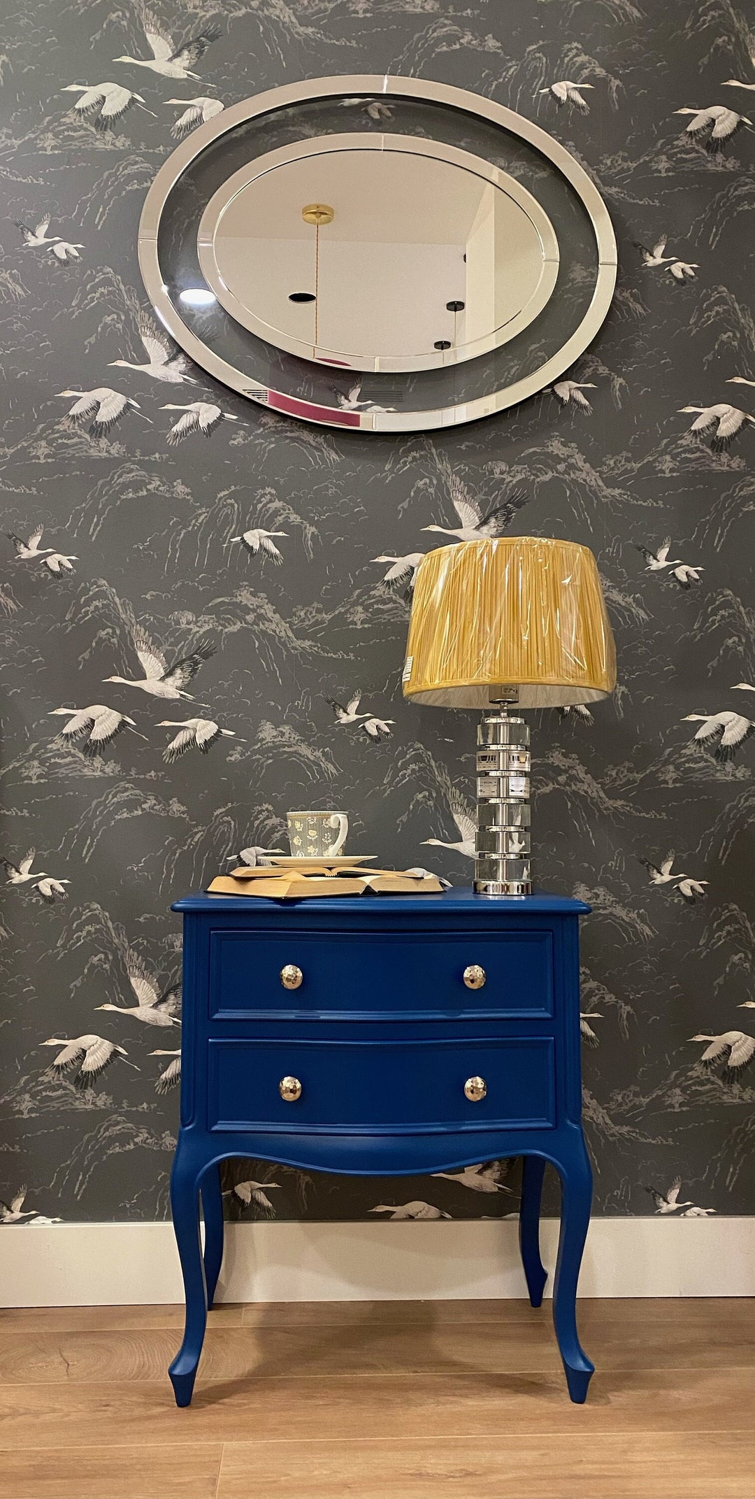 Deep Blue Side Table. - Etsy