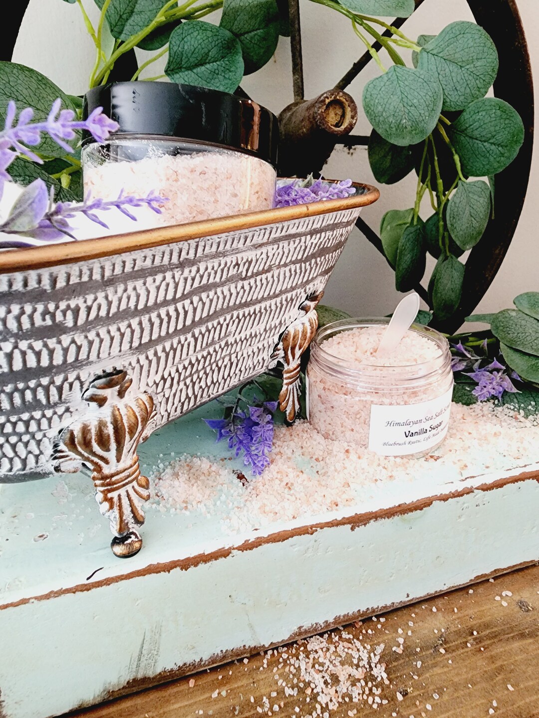 Salt Scrub,spa,minimal Ingredients,exfoliating,pedicure Scrub,after ...