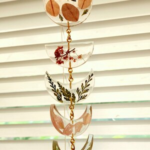 Hanging Moon Phase Decor Dried Flowers Flower Moon - Etsy