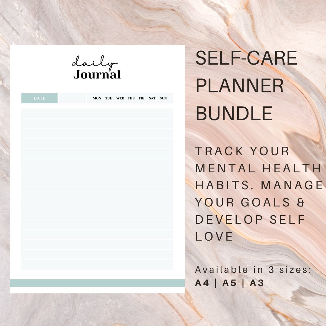 Self-care Planner Printable | Self-love Journal | Mental Health ...
