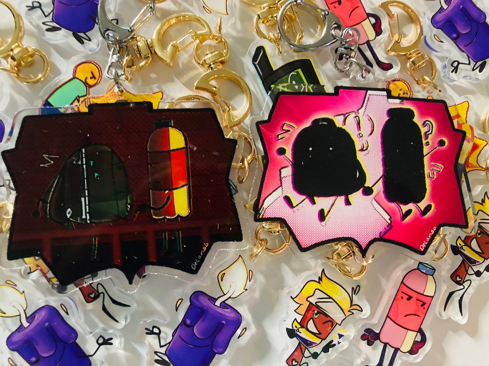 DOUBLE SIDED Liam and Bryce HFJONE Acrylic Keychain Object - Etsy