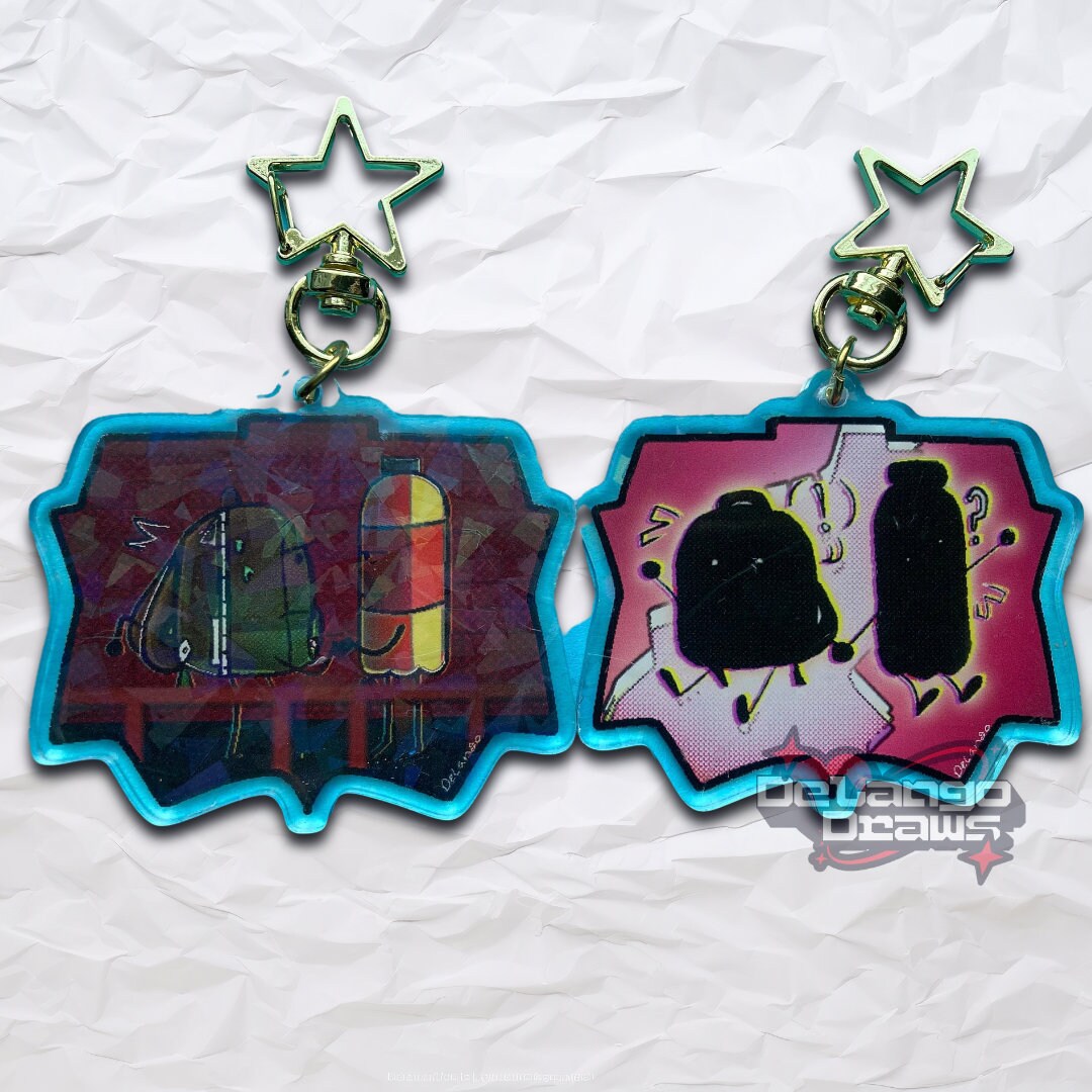 Double Sided Liam and Bryce HFJONE Acrylic Keychain - Object Show - Etsy