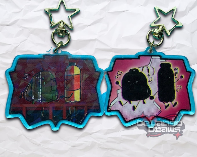 Double Sided Liam and Bryce HFJONE Acrylic Keychain - Object Show - Etsy