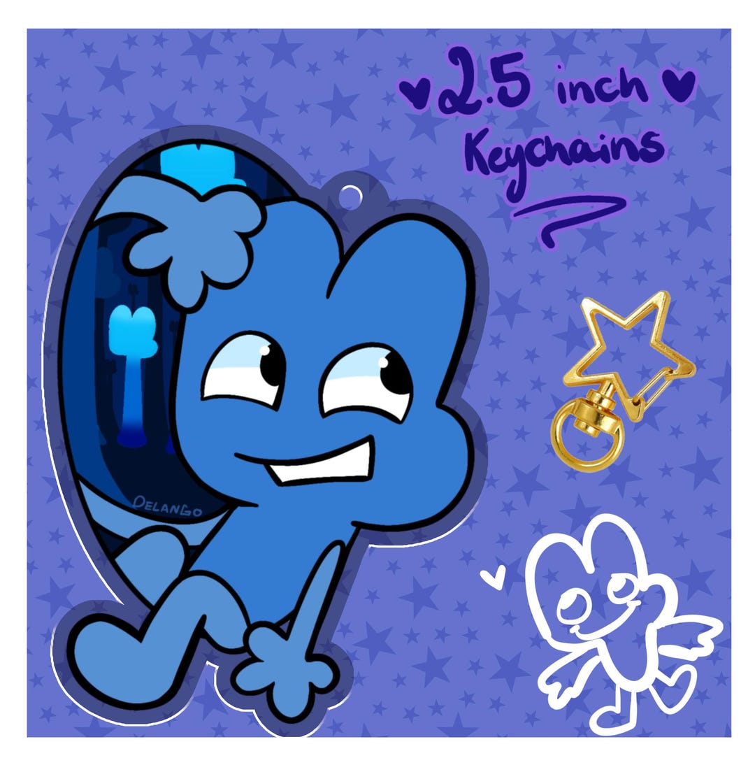Four Battle for Dream Island / BFB / XFOHV - Acrylic Keychain / Charm ...