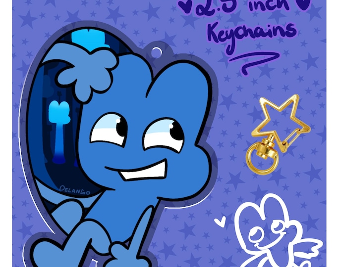 Four Battle for Dream Island / BFB / XFOHV - Acrylic Keychain / Charm ...