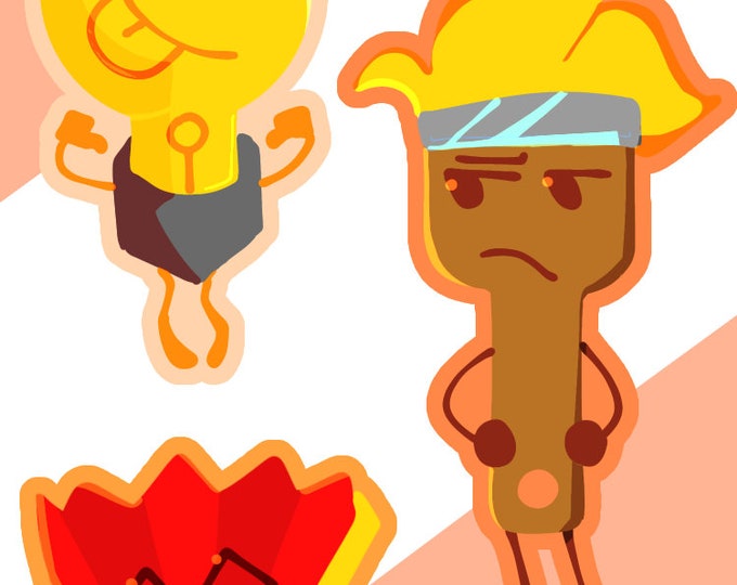 Inanimate Insanity Stickers 1 Sticker Sheet Fan Paintbrush and ...