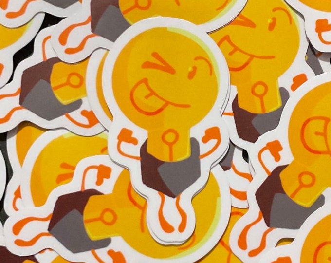 Lightbulb Sticker - Inanimate Insanity - Object Show - Etsy