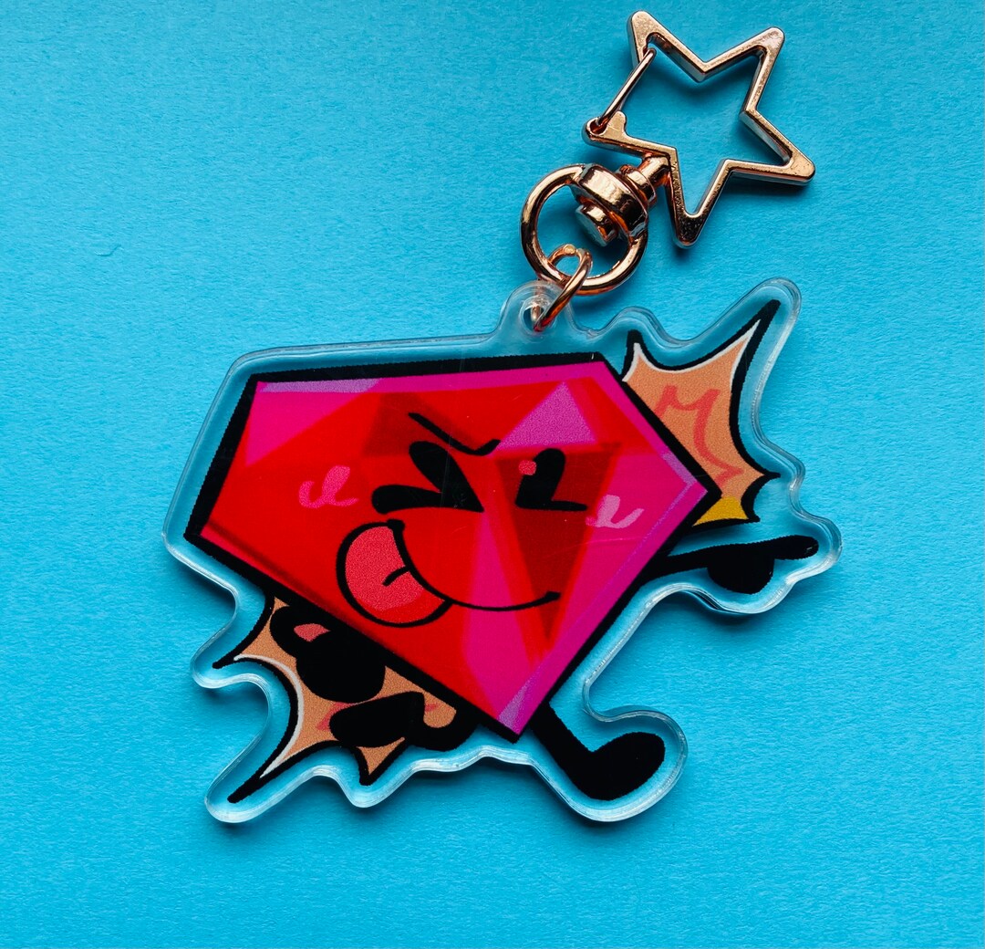 Ruby Acrylic Keychain - BFB / BFDI - Object Show - Etsy