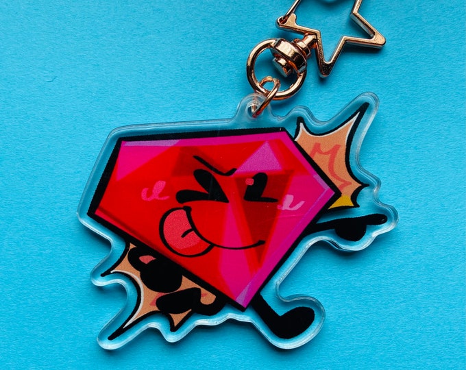Ruby Acrylic Keychain - BFB / BFDI - Object Show - Etsy