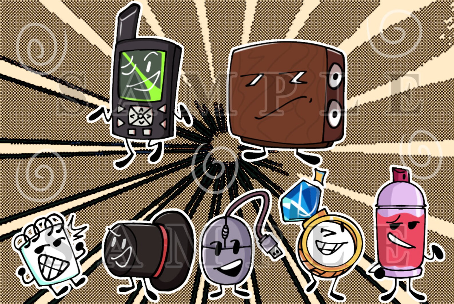 The Nightly Manor Stickers Sticker Sheet Object Show - Etsy