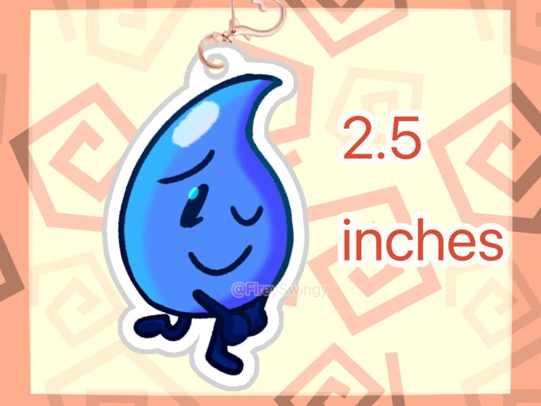 Buy Teardrop BFB BFDI Holographic Keychain Object Shows Online in India ...