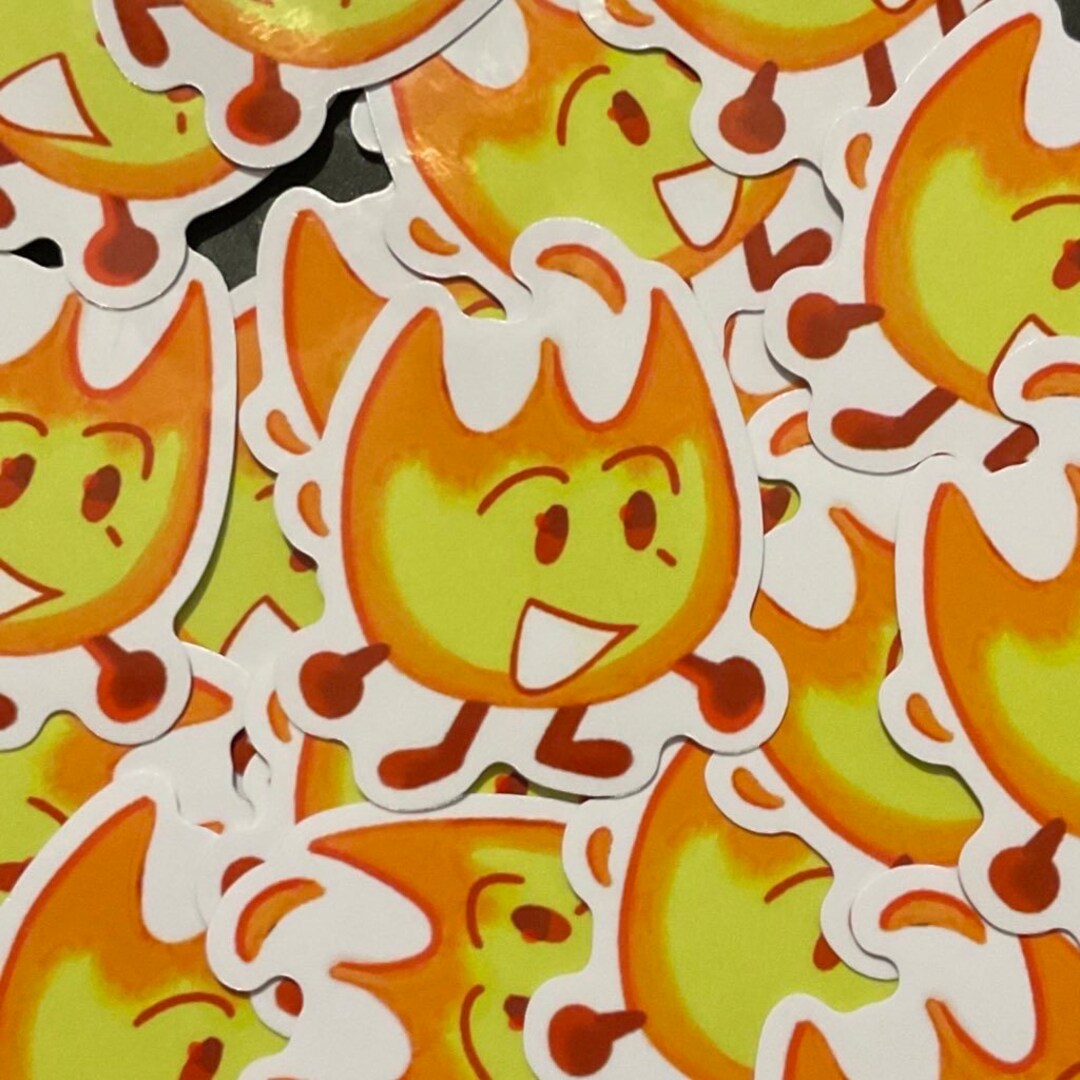 Firey Sticker BFDI Object Show - Etsy