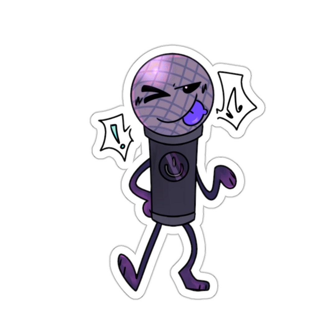 Microphone Inanimate Insanity Kiss-cut Sticker Object Shows - Etsy