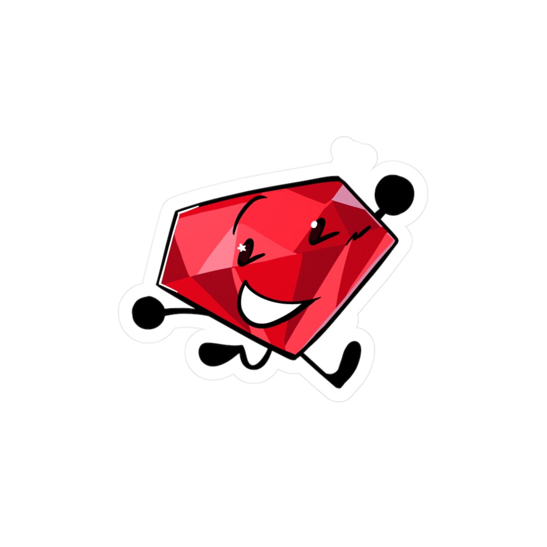 Ruby BFDI Sticker Battle for Dream Island Object Shows - Etsy