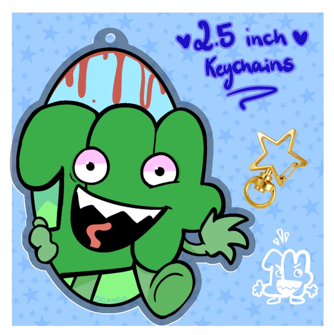 Fourteen BFDI / XFOHV- Acrylic Keychain / Charm - Object Shows - Etsy