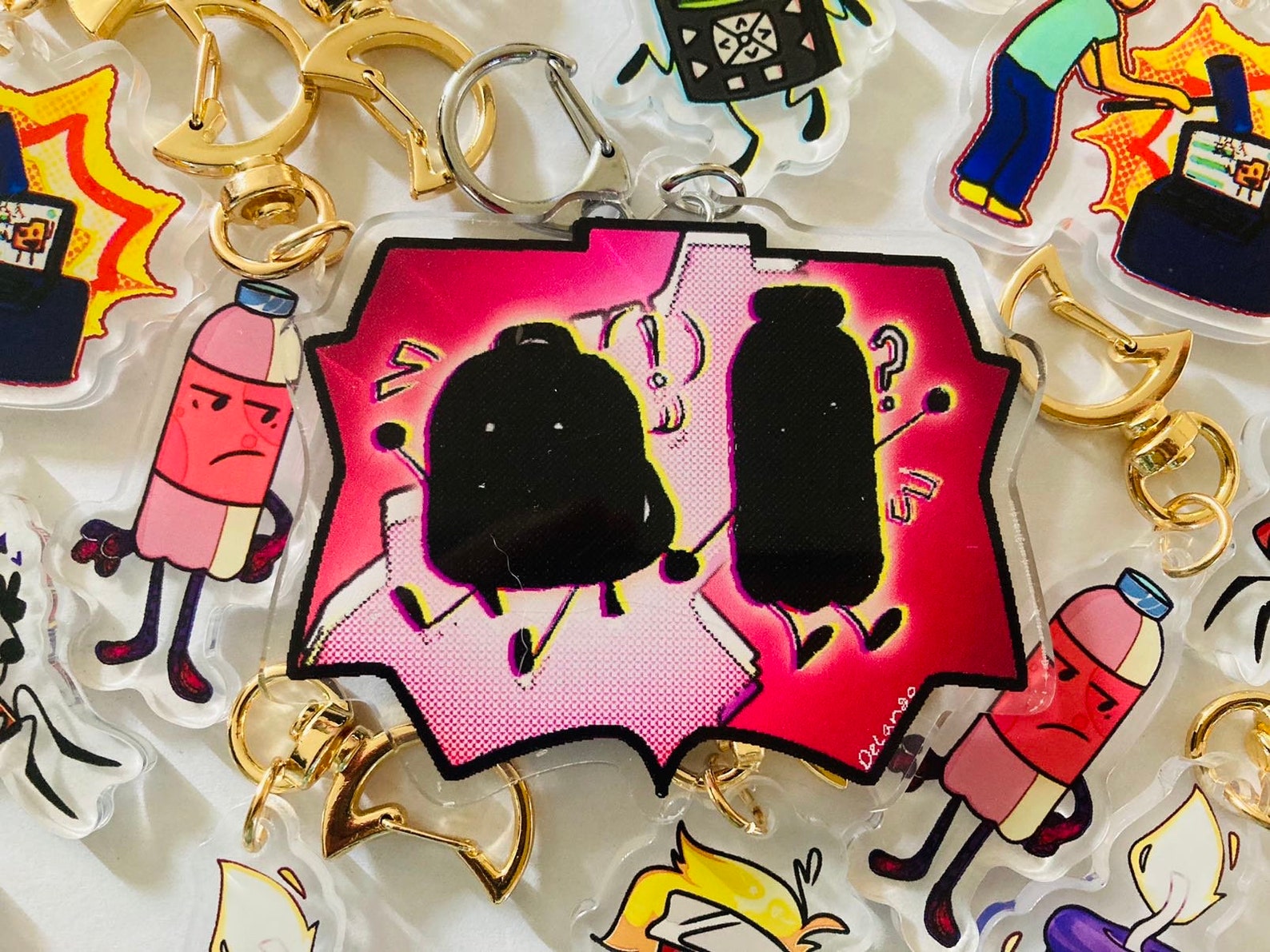 DOUBLE SIDED Liam and Bryce HFJONE Acrylic Keychain Object - Etsy