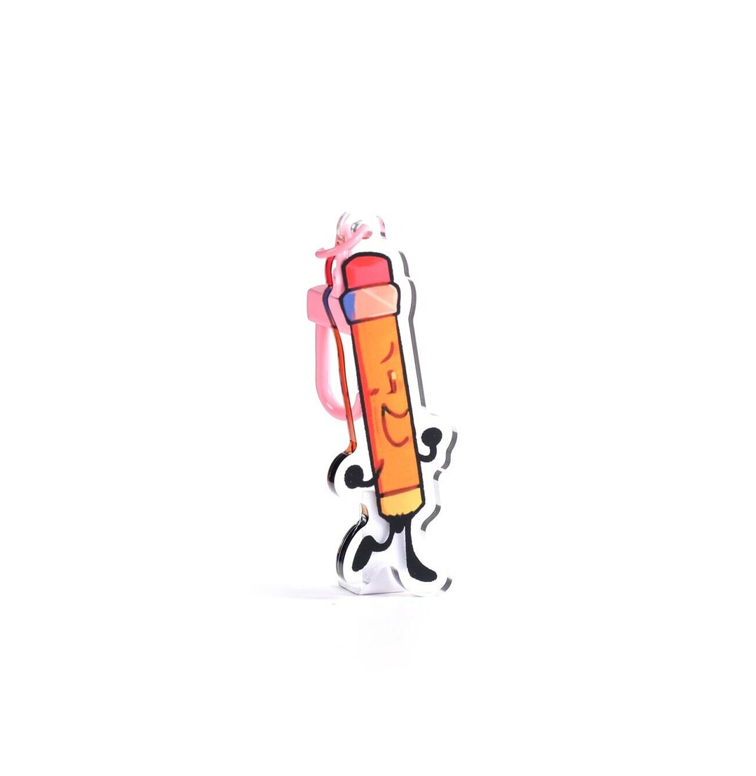 Pencil BFDI Acrylic Keychain / Charm - Object Shows - Etsy