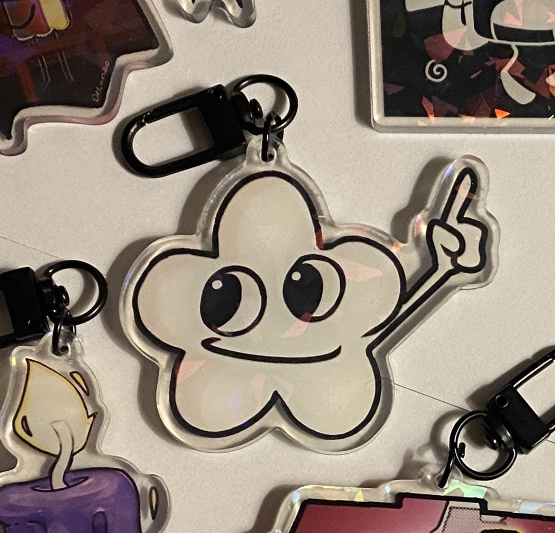 Happy Star OBS Acrylic / Holographic Keychain Object Show - Etsy