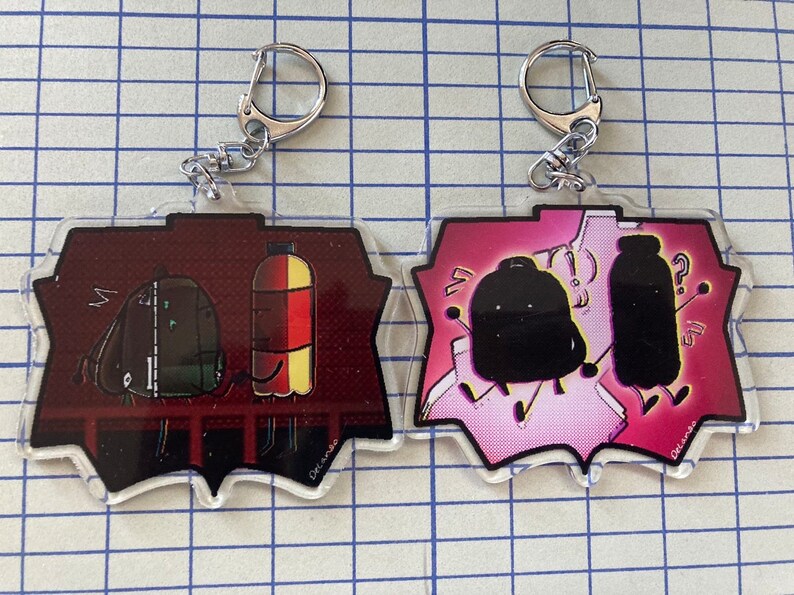 DOUBLE SIDED Liam and Bryce HFJONE Keychain - Etsy