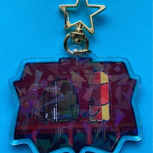 Double Sided Liam and Bryce HFJONE Acrylic Keychain - Object Show - Etsy