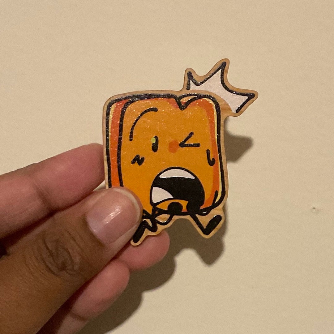 Woody Wooden Pin BFDI Object Shows - Etsy
