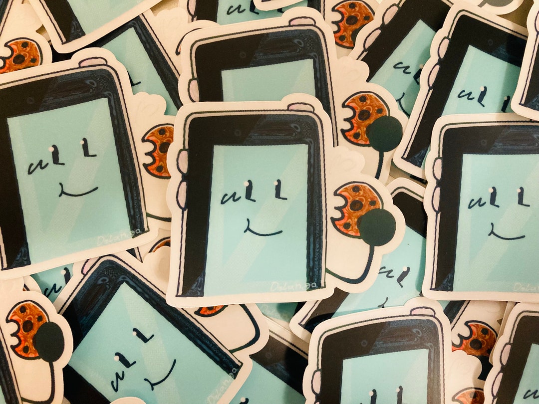 Mephone4 Eating A Cookie Sticker Inanimate Insanity Object Show - Etsy