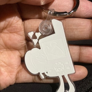 Gps and Tophat - Keychain - the Nightly Manor - Object Show - Etsy