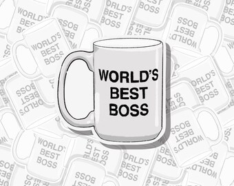 Best Boss Sticker - Etsy