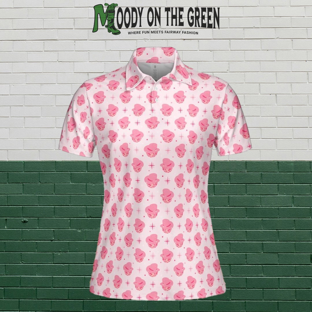 Pink Disco Cowgirl Ladies Golf Polo for Bachelorette Party Favors ...